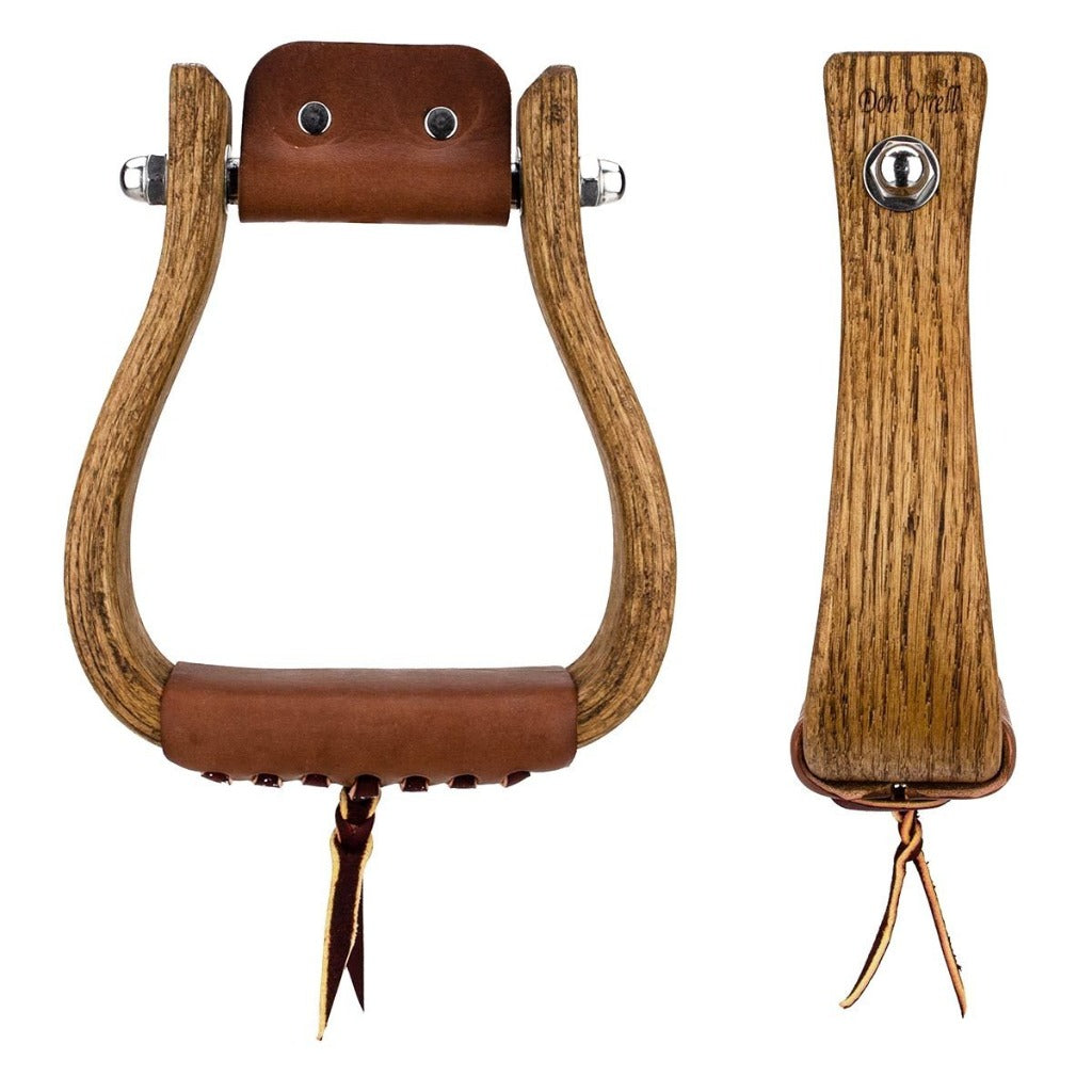 Flat Bottom Stirrups | Custom Wood Stirrups For Western Saddles – Don ...